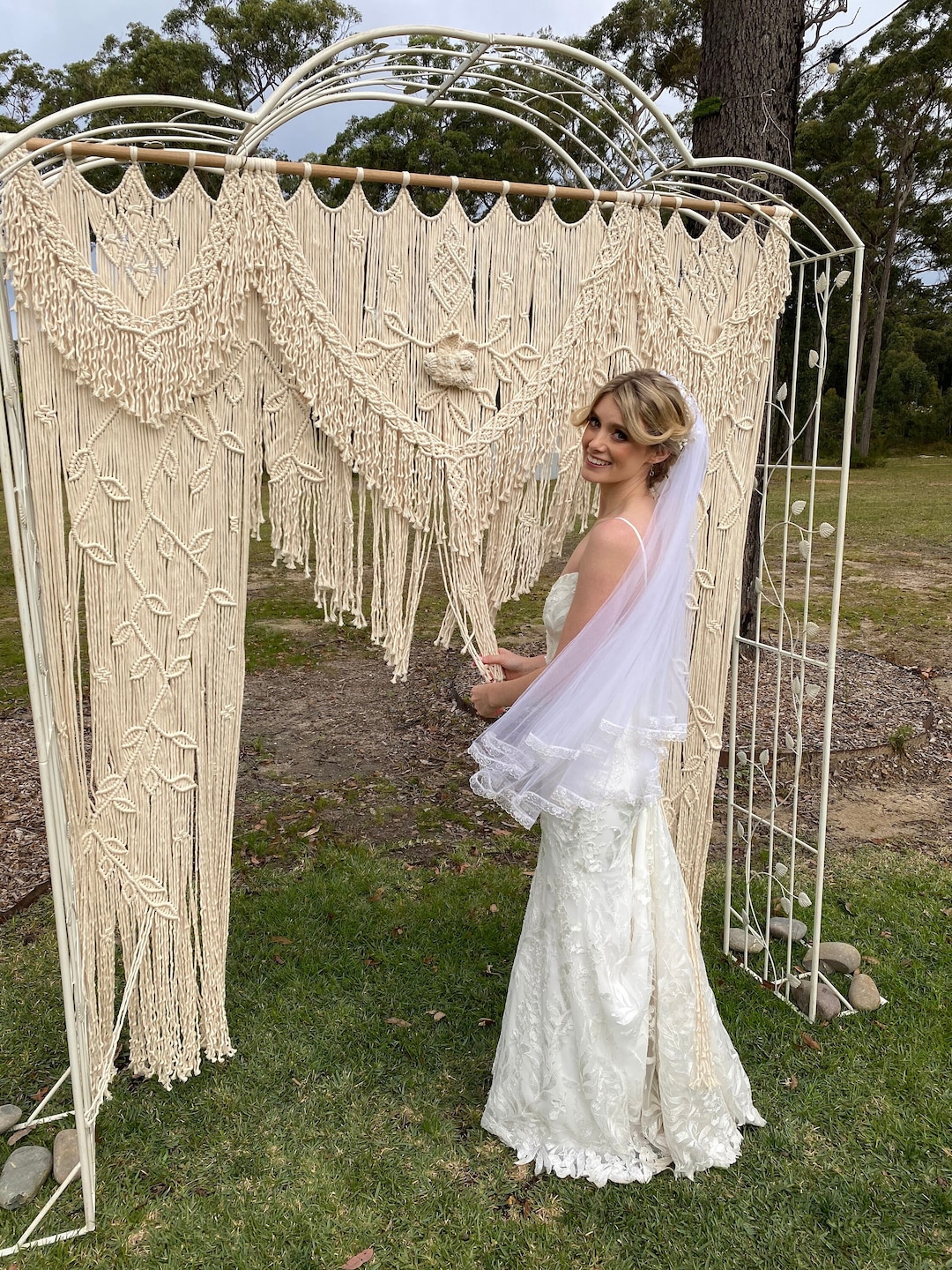 Lovely Leaves Macrame Wedding Backdrop - Etsy