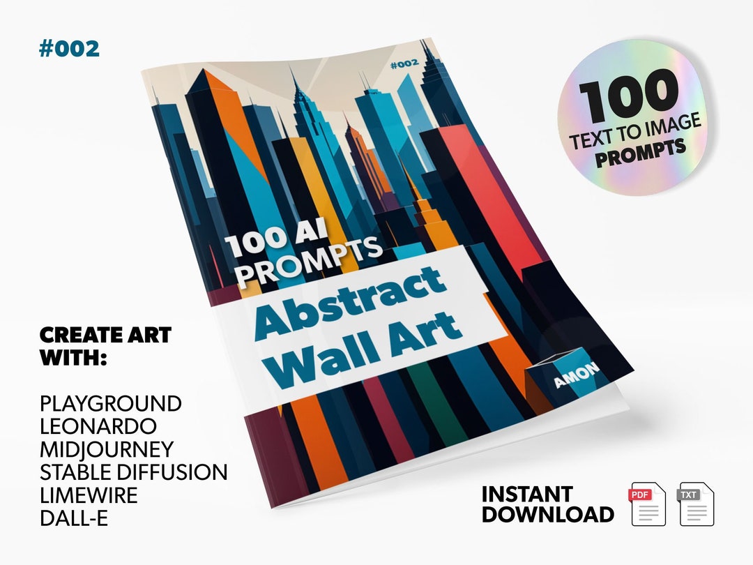 100 Ai Prompts Abstract Wall Art Create Amazing Art With Ai Text to ...
