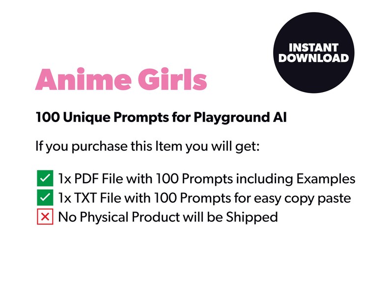 100 Anime Girls Prompts for Playground AI Create Digital Artworks ...