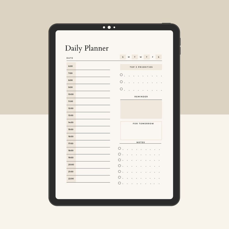 Minimal Daily Planner | Printable To-do List (digital Download) - Etsy