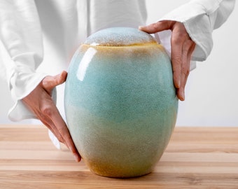 Ceramic Urn for Ashes Cremation Urn for Ashes Burial Container for ...