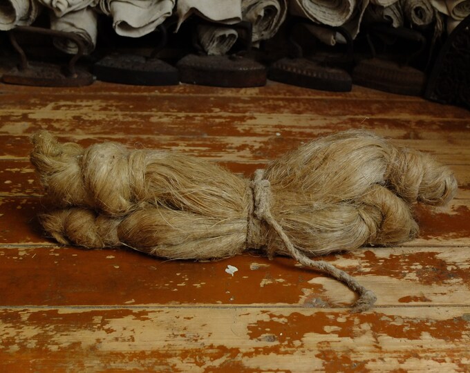 1+lbs Century Old Pure Hemp Tow, Natural Long Bast Fiber for Spinning ...