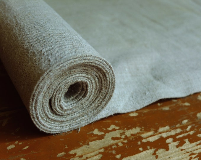 2.92yds/24.8 Rustic Pure Hemp Linen, Primitive Handwoven Hemp Material ...