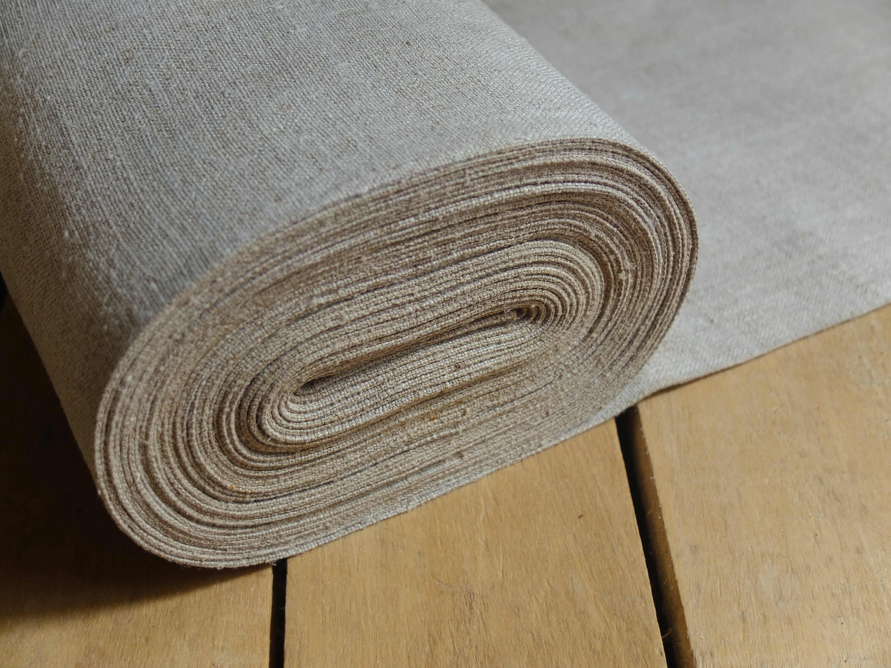 Rustic Homespun Linen Hemp Fabric - Etsy