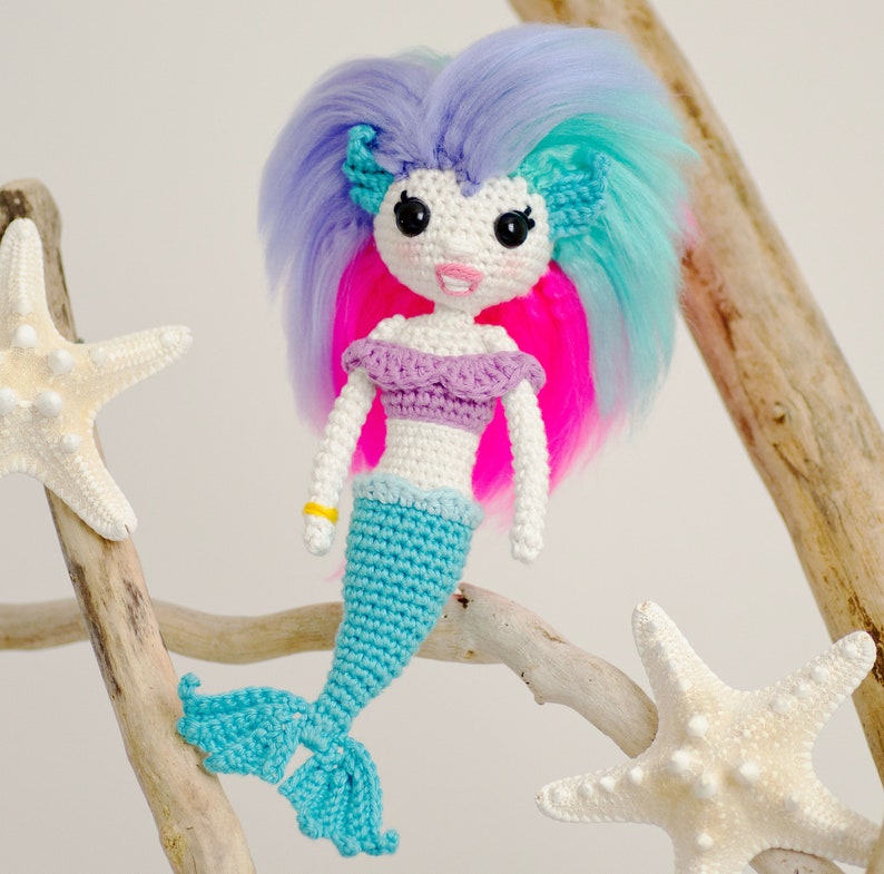 Crochet Pattern: Miranda the Mermaid - Amigurumi Doll. - Etsy