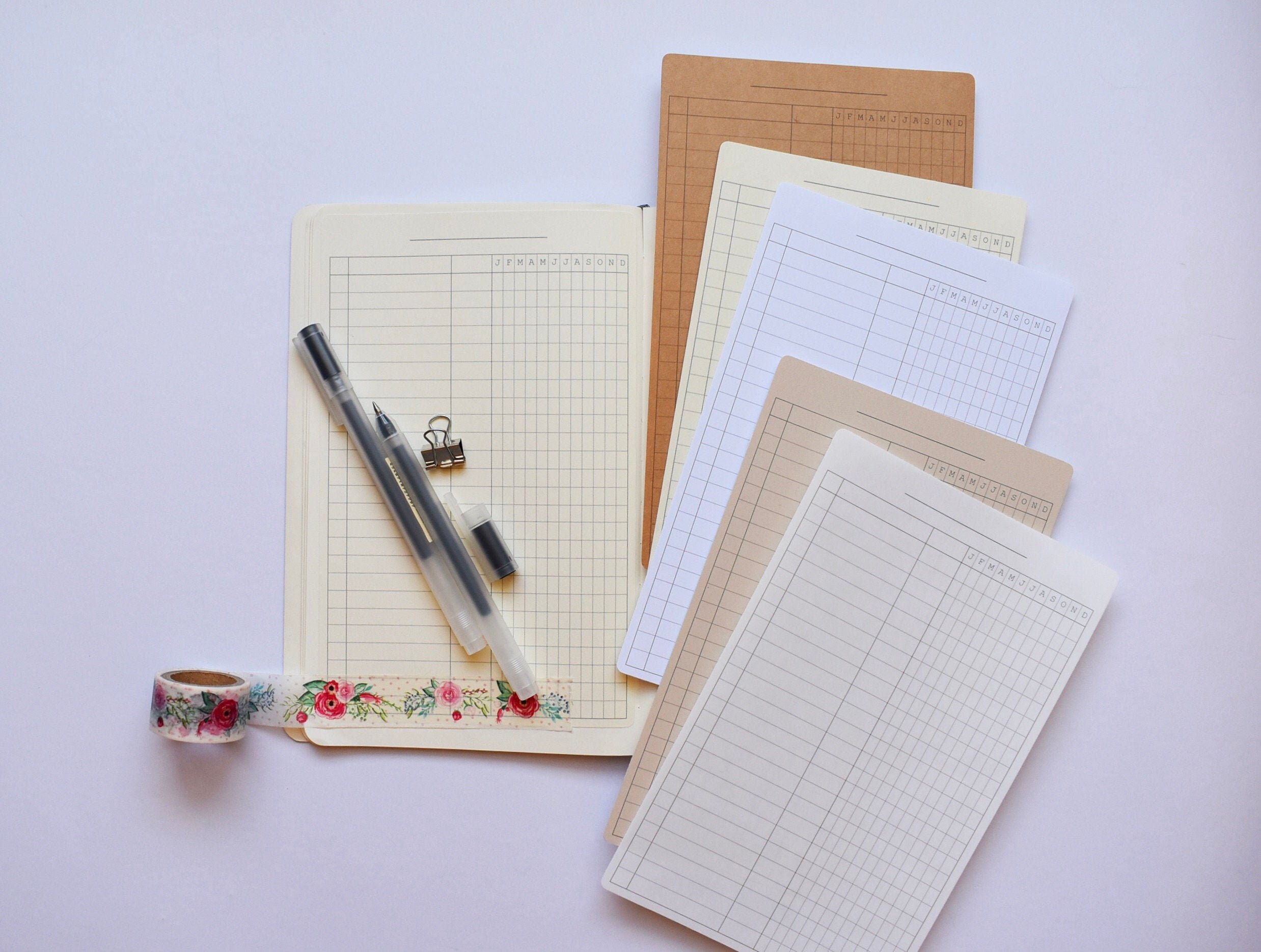 Monthly Tracker Bullet Journal Planner Stickers - Etsy