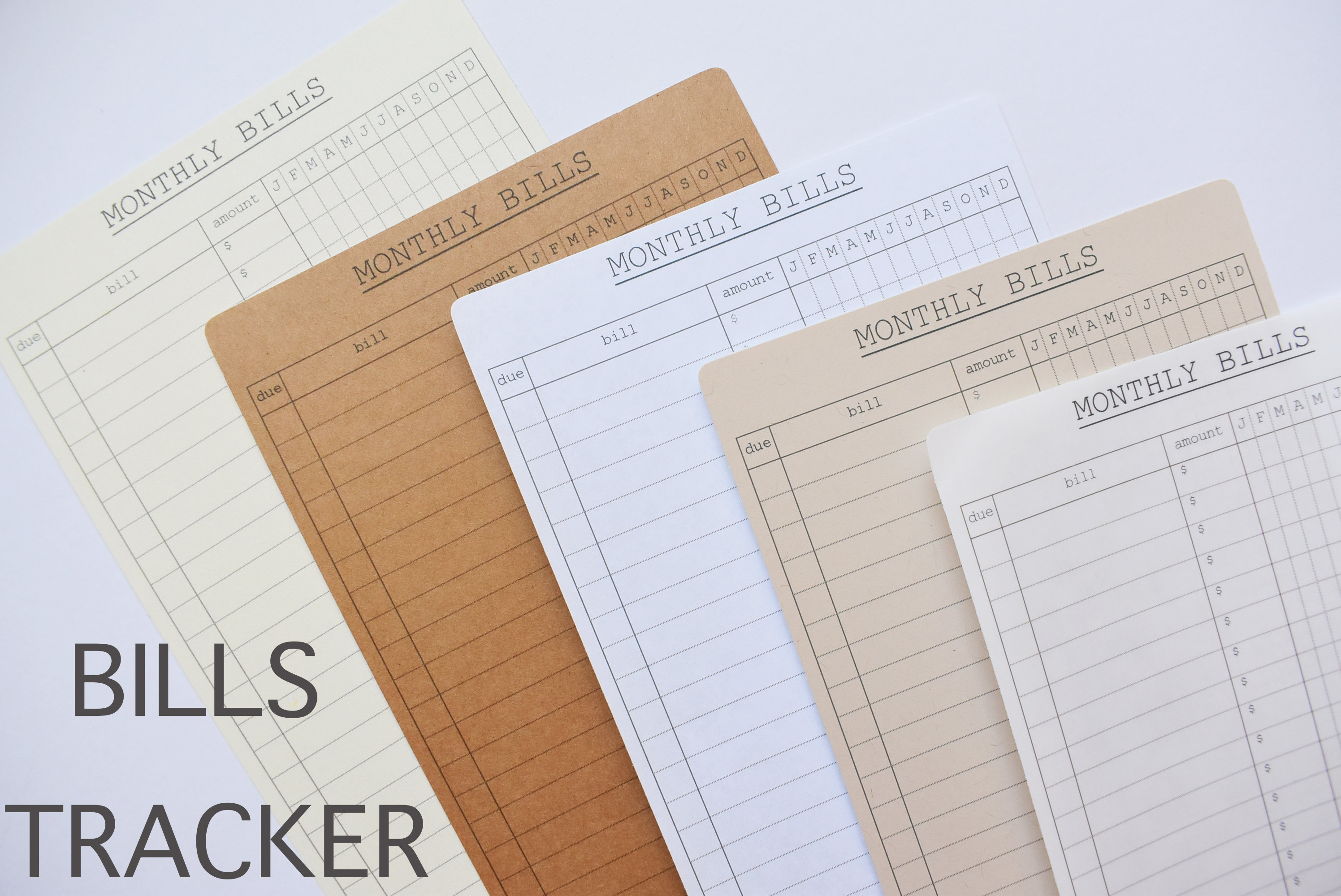 Monthly Bills Tracker Bullet Journal Planner Stickers - Etsy