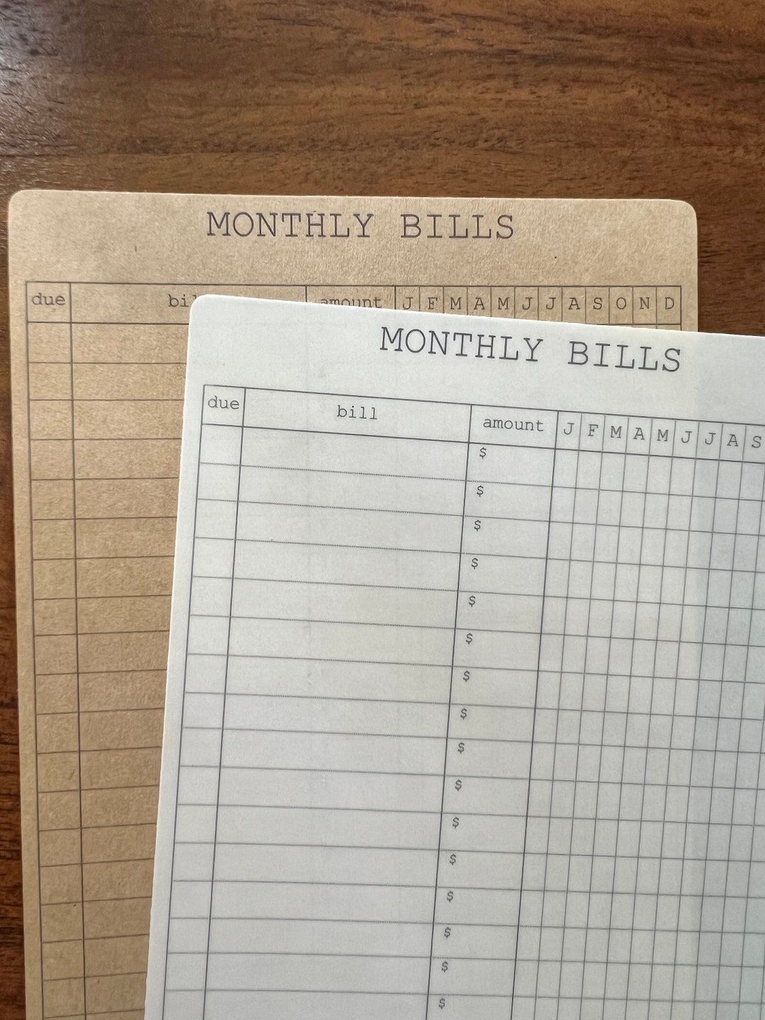 Monthly Bills Tracker, Bullet Journal, Planner Stickers - Etsy
