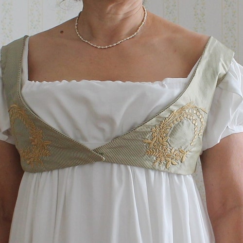 Spencer Regency Pure Silk With Embroidery | Etsy