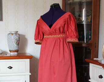 Gold Satin Regency Dress - Etsy