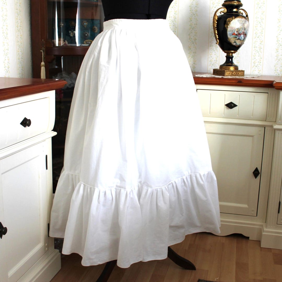 Petticoat, Ruffled Petticoat, 100% Cotton - Made to Measure - Etsy