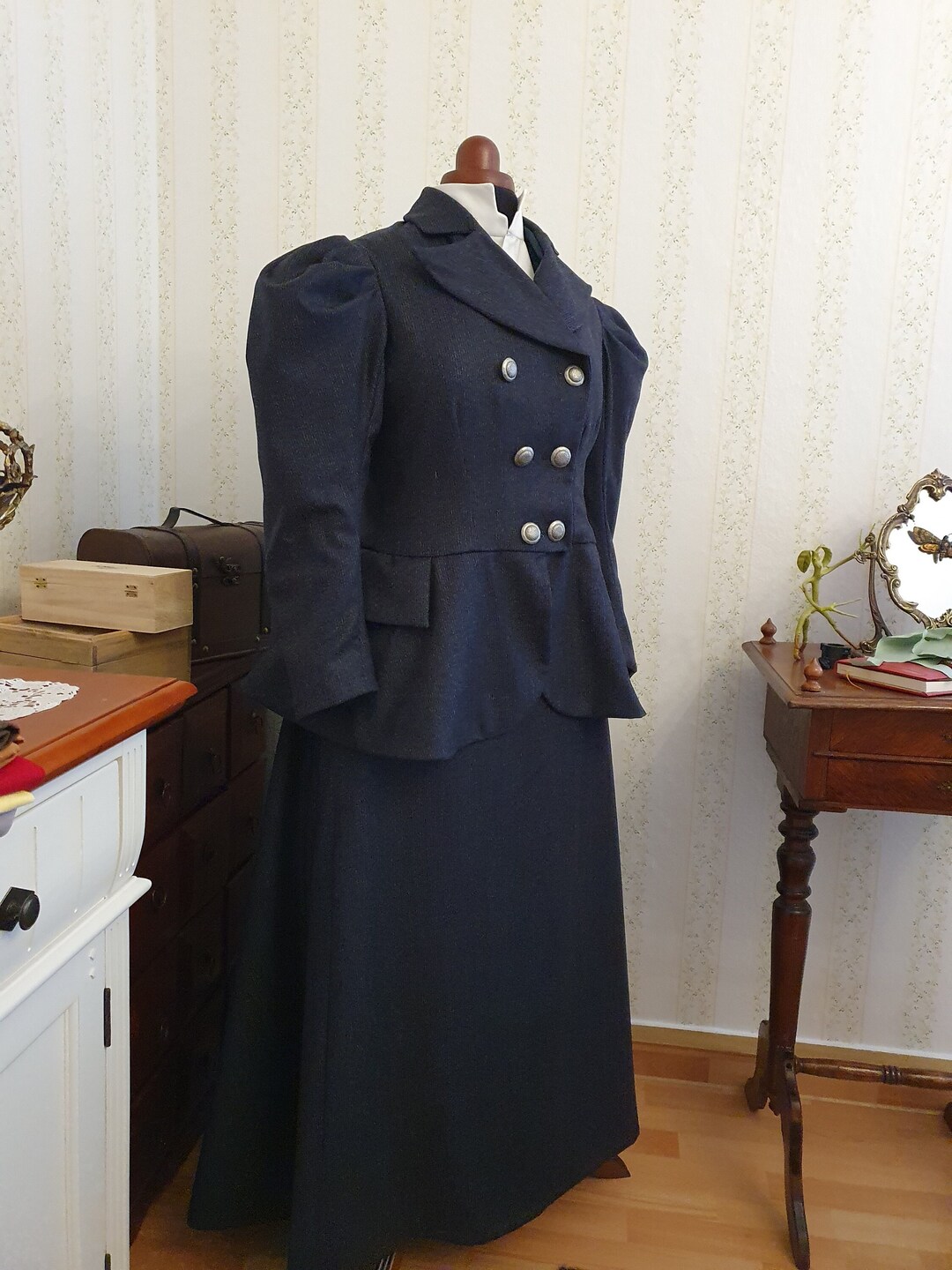 1890s-style Jacket Made of Wool or Wool Blend, Fully Lined - Etsy