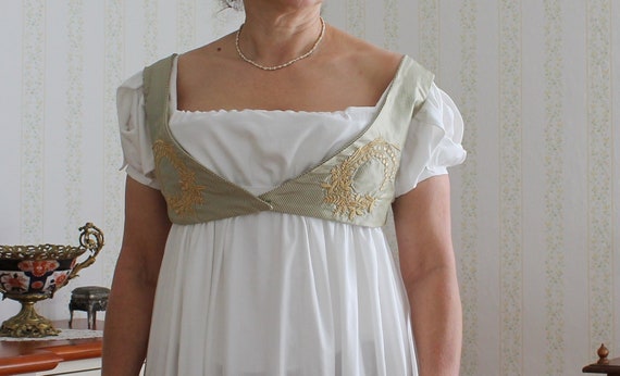 Spencer Regency Pure Silk With Embroidery | Etsy