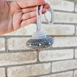 Amigurumi Alien and Ufo Car Rear View Mirror Accessories MADE TO ORDER ...