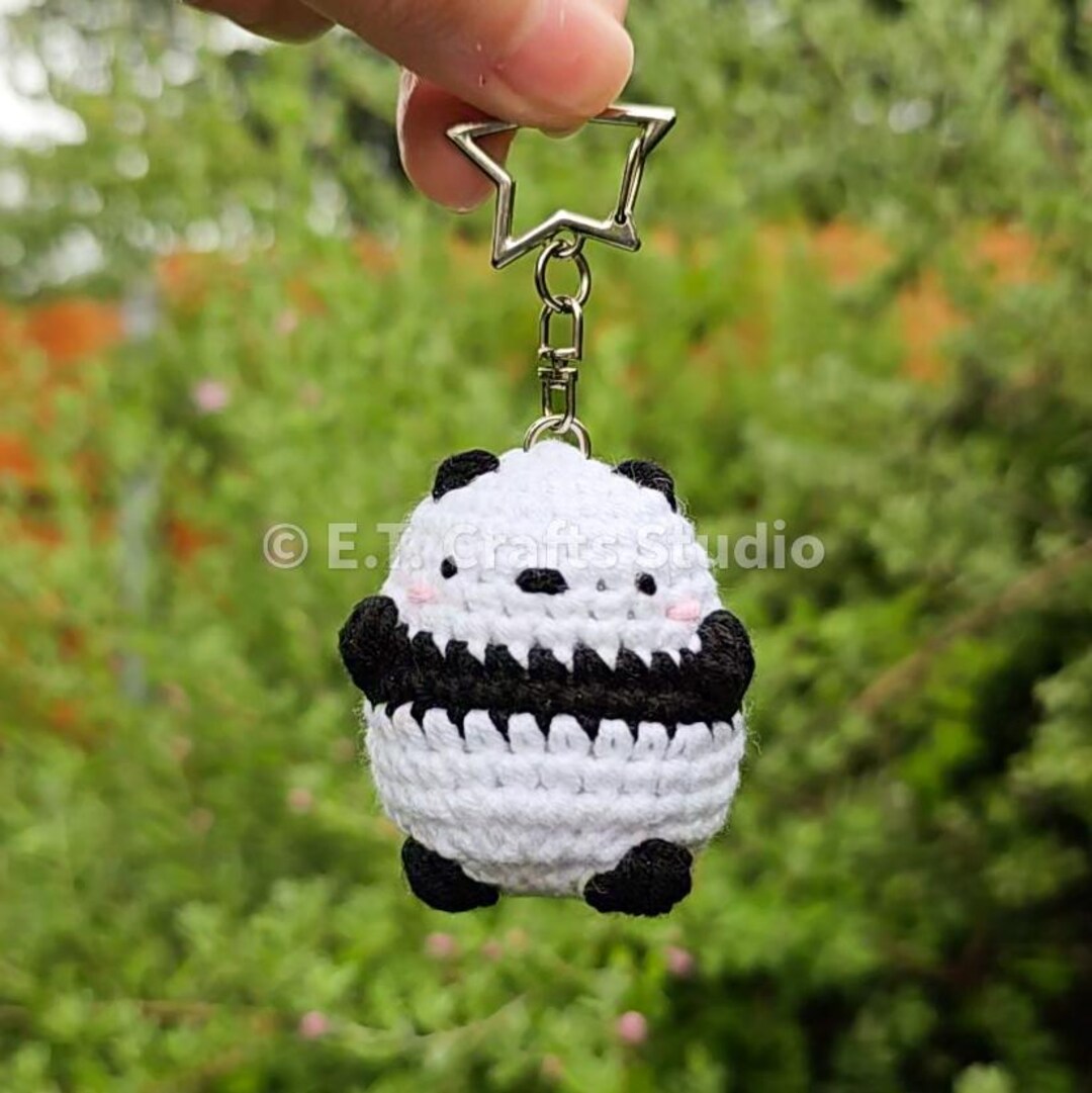 Amigurumi Cute Tohui, the Panda | Star Keychains | Car Accessories ...