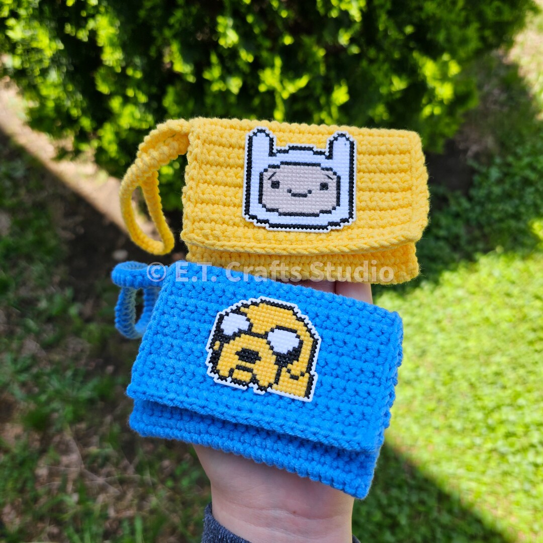 Adventure Time Finn and Jake Crochet Wallets READY TO SHIP - Etsy