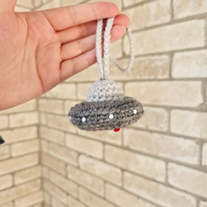 Amigurumi Alien and Ufo Car Rear View Mirror Accessories MADE TO ORDER ...