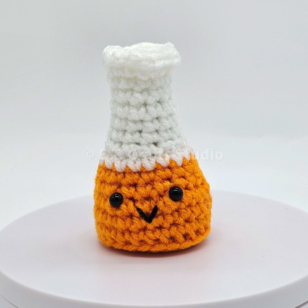 Amigurumi Cute Chemistry Flask Science Crochet Stuffed Toy Plush ...