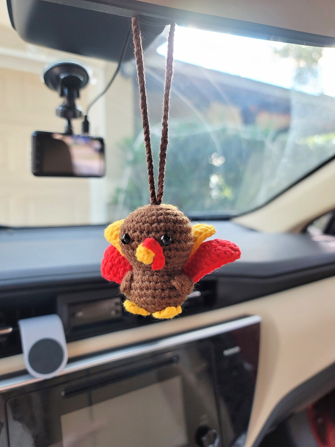 Amigurumi Fall Turkey Crochet Car Rear View Mirror Accessories - Etsy