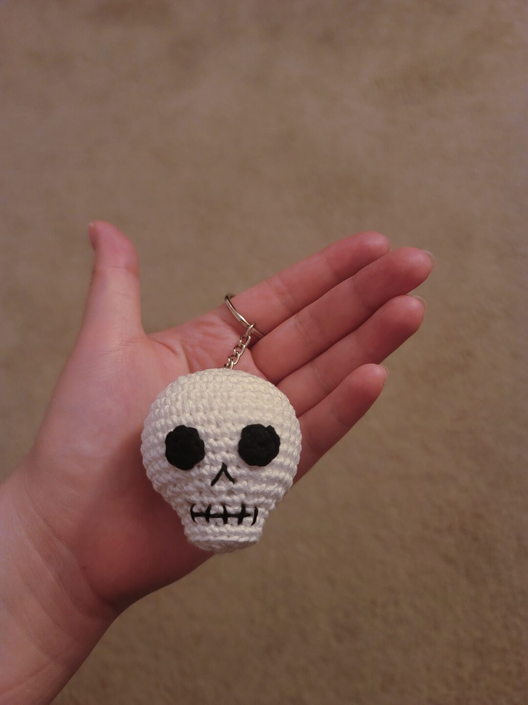Amigurumi Cute Skull Crochet Plushies | Keychains | MADE TO ORDER - Etsy