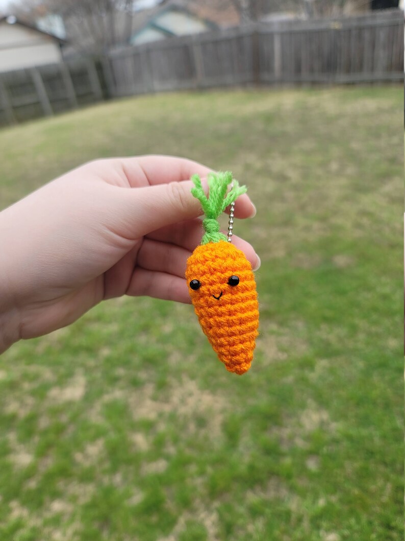 Amigurumi Cute Carrot Keychain READY TO SHIP - Etsy