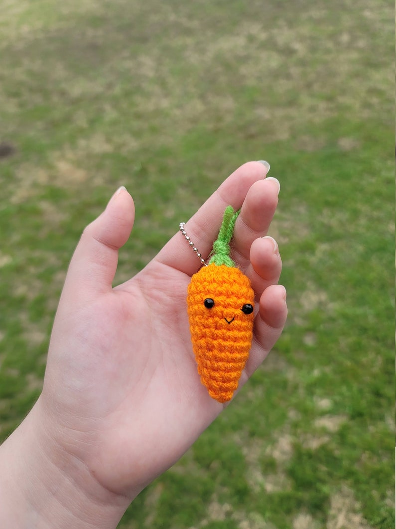 Amigurumi Cute Carrot Keychain READY TO SHIP - Etsy
