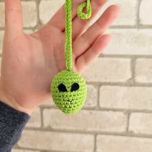 Amigurumi Alien and Ufo Car Rear View Mirror Accessories MADE TO ORDER ...