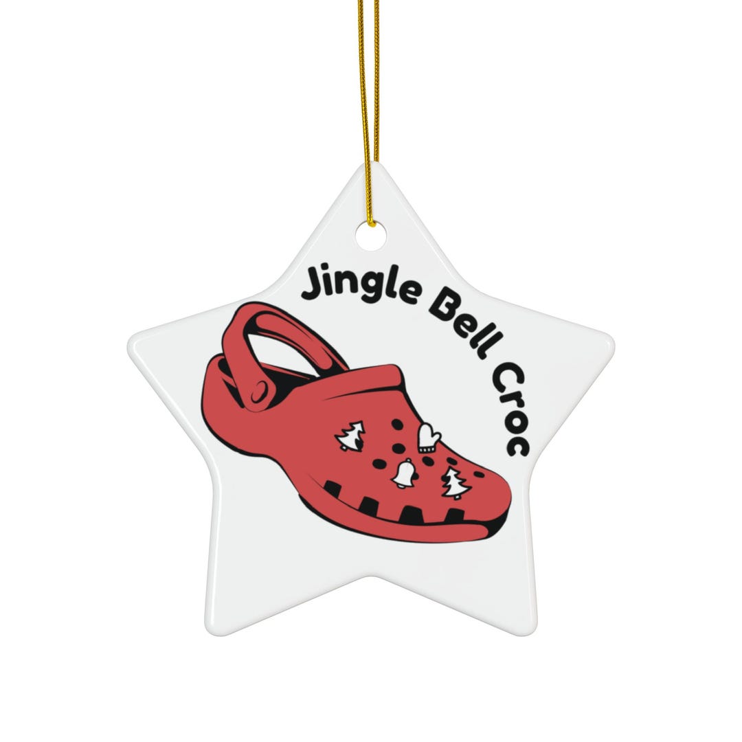 Jingle Bell Croc Ceramic Ornament, 4 Shapes - Etsy