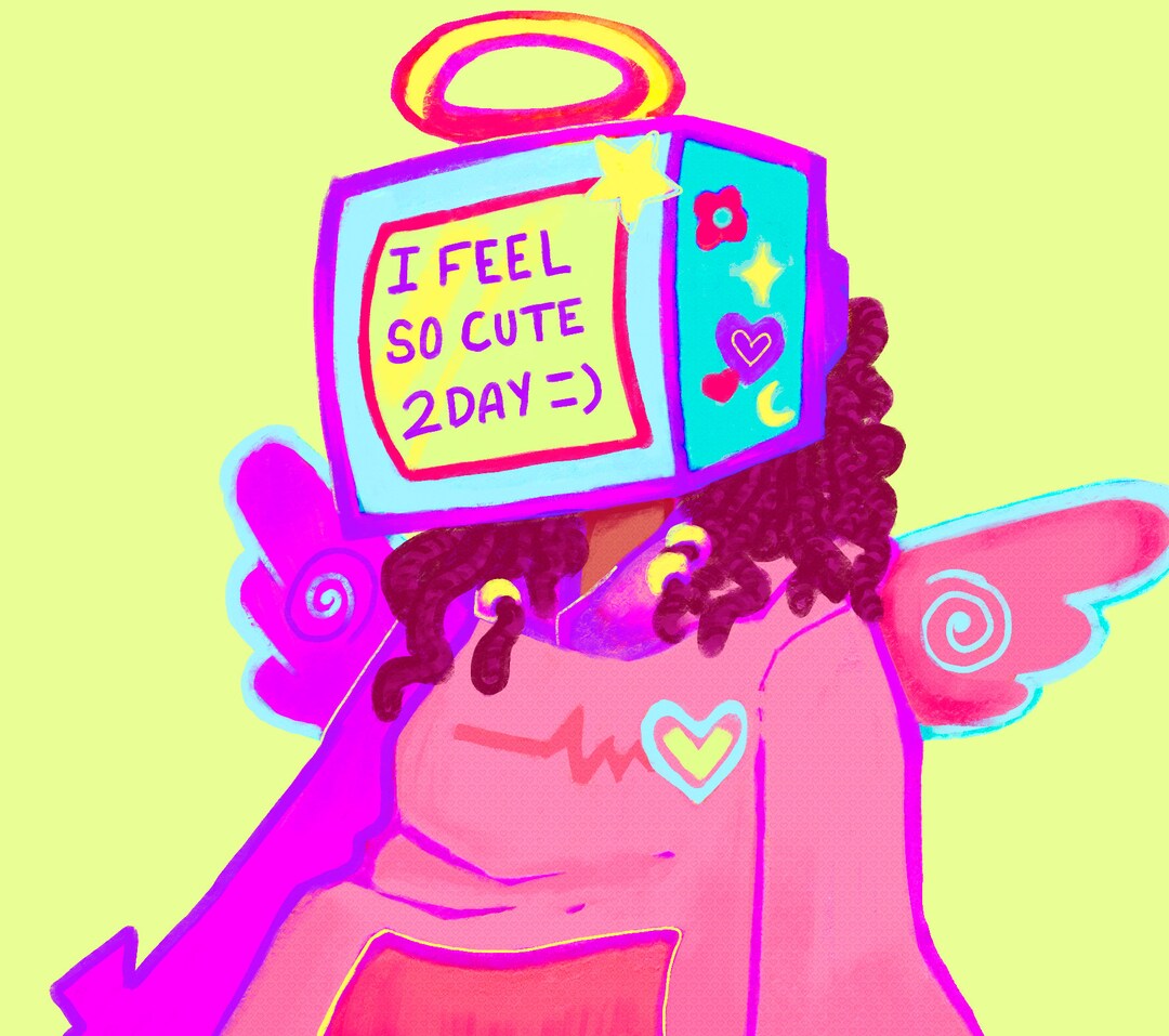 TV Head 'fairy Decora' - Holographic Vinyl Stickers - Etsy