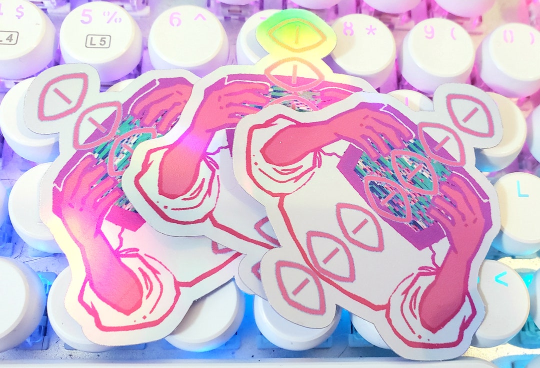 FREAKING OUT - Holographic Vinyl Stickers - Etsy