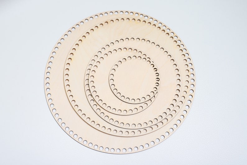 ROUND 15/20/25/30/40 Cm Wooden Bottoms One or Set of Mix 5 - Etsy