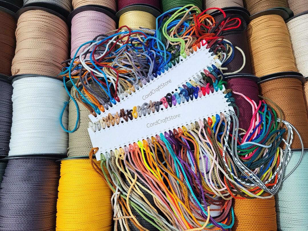 Shiny Macrame Rope 3 Mm: Polyester, Nylon, Strong Rope for Crafts - Etsy