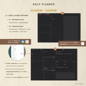 Student Digital Planner 2025 - DARK Mode, Goodnotes Academic Planner ...