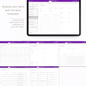 Digital Planner Onenote UNDATED, One Note Planner Android iPad Windows ...