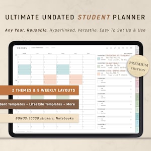 Ultimate Student Planner Goodnotes, Academic Planner, Notability ...