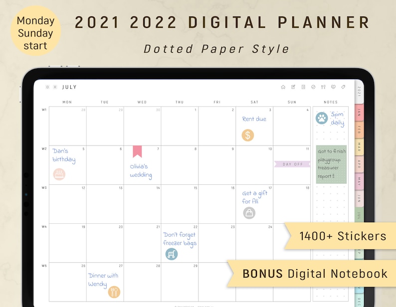 Free digital planner pdf 2022 notability - klopuni