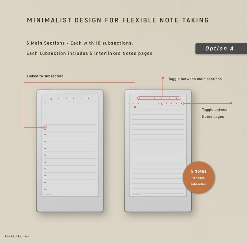 Notebook for Remarkable Paper Pro Move, Minimal Notes Templates - Etsy