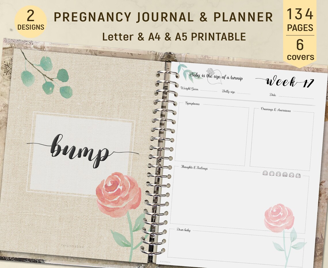 Pregnancy Journal PRINTABLE Pregnancy Planner Pregnancy Etsy