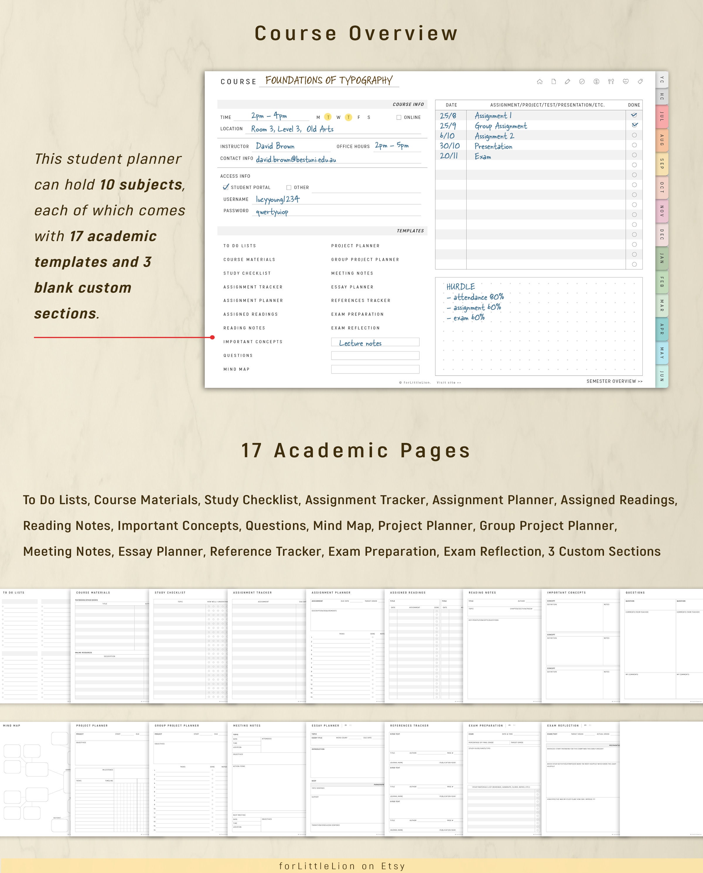 Ultimate Student Planner Goodnotes, Academic Planner, Notability ...