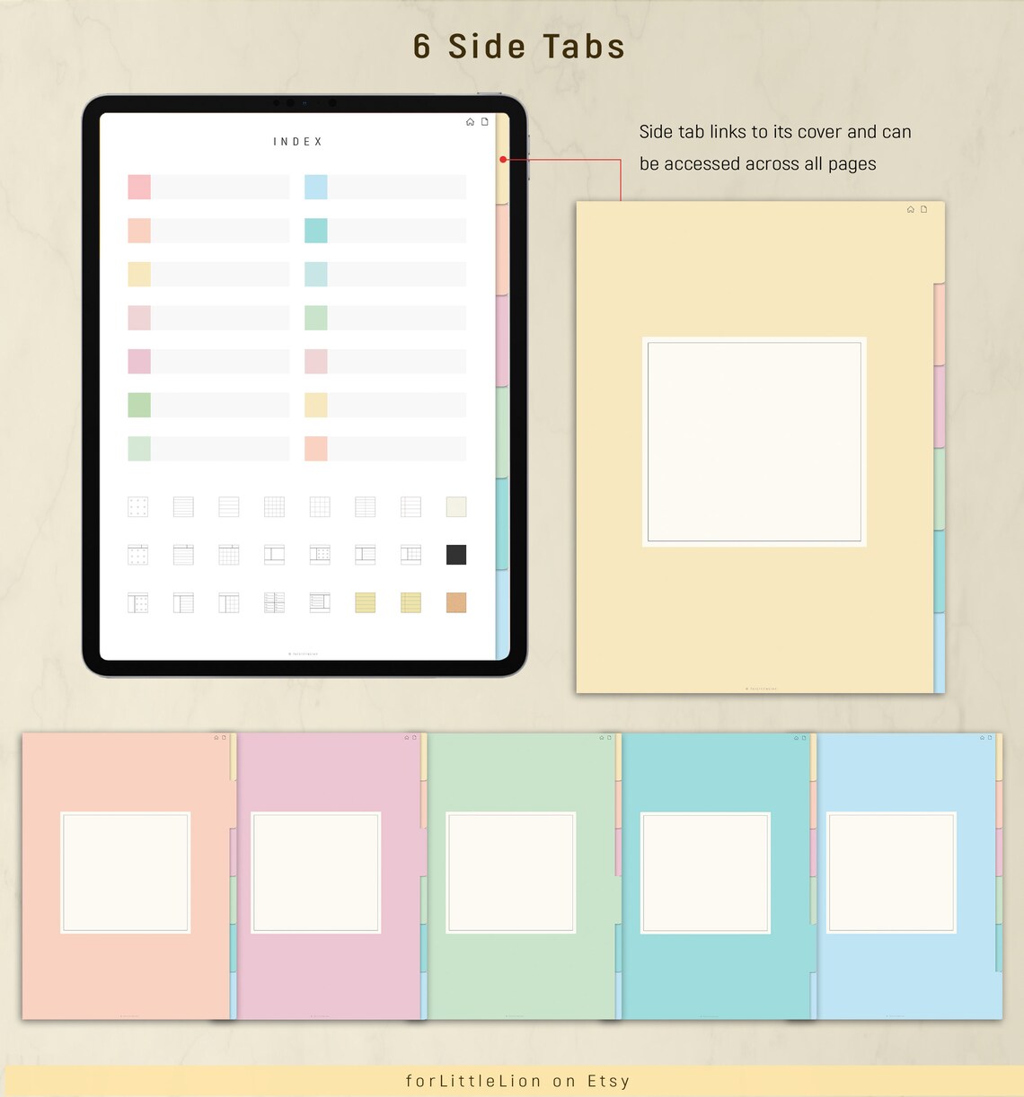 Digital Notebook GoodNotes Notability Digital Notebook with | Etsy