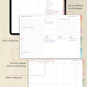 Undated Digital Planner for Goodnotes Notability, SIMPLE Digital ...