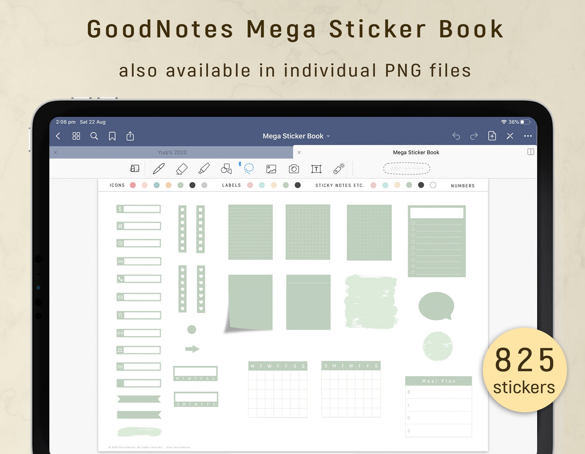 Undated Digital Planner Bundle Landscape & Portrait Ipad - Etsy