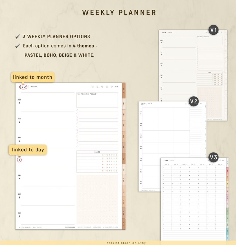 Digital Planner Goodnotes Planner PREMIUM Daily Planner - Etsy Australia