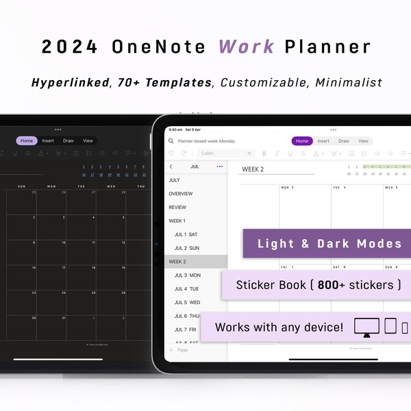 Onenote Template for Professionals - Etsy