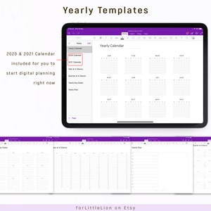 Onenote Digital Planner UNDATED, One Note Planner Android - iPad ...