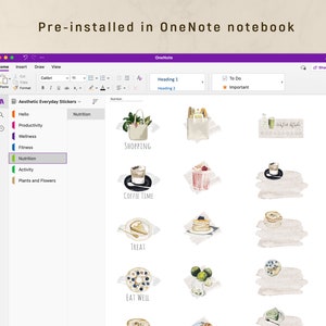 Onenote Stickers, Digital Stickers Onenote, One Note Stickers ...
