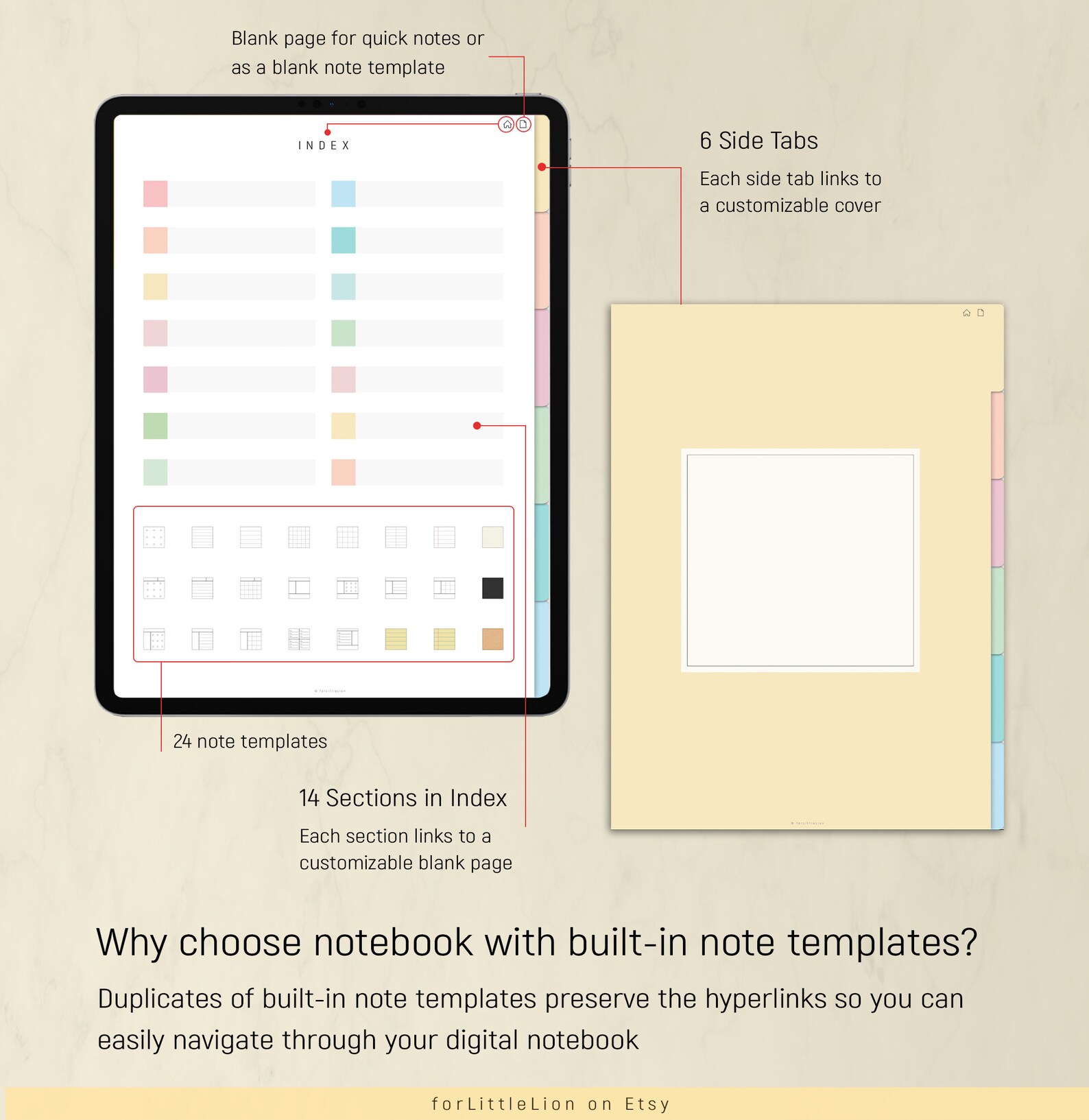 Digital Notebook Goodnotes Notability, Digital Notebook With Tab ...