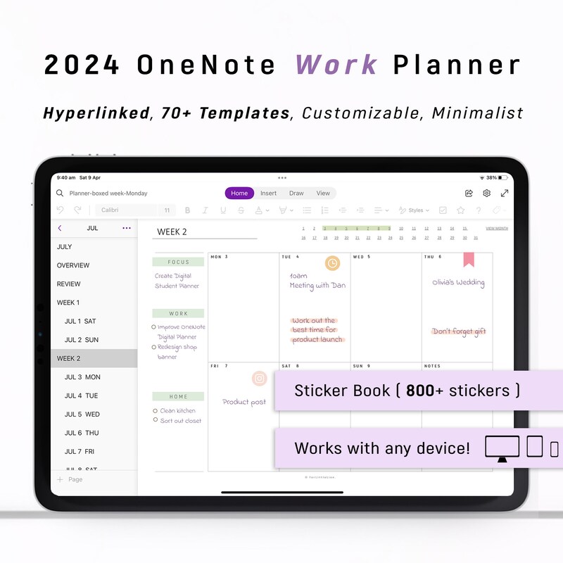 Onenote Templates - Etsy