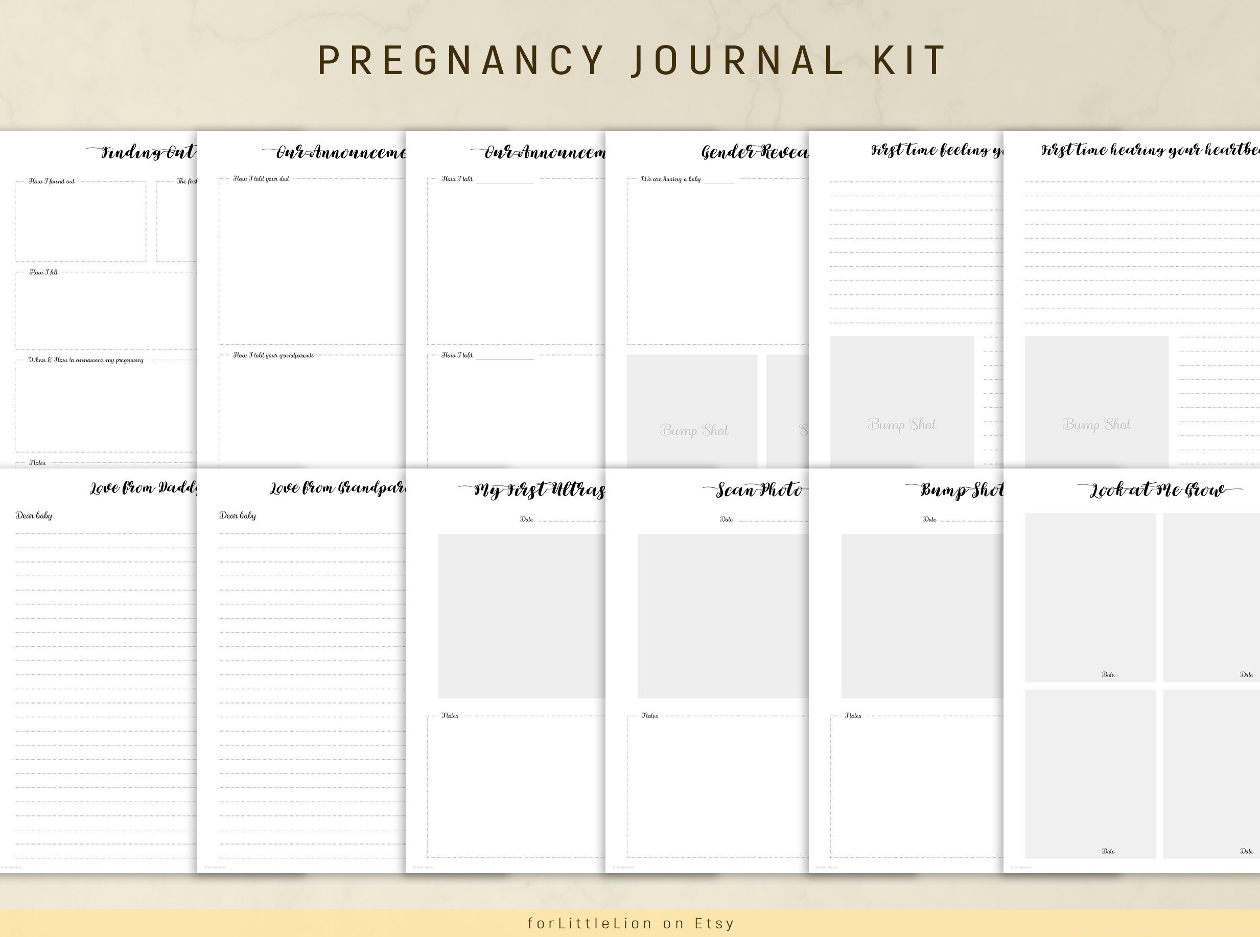 Pregnancy Journal PRINTABLE Pregnancy Planner Pregnancy - Etsy Canada