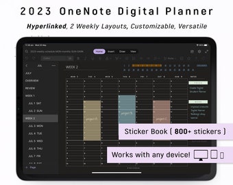 Onenote 2023 Planner - Etsy